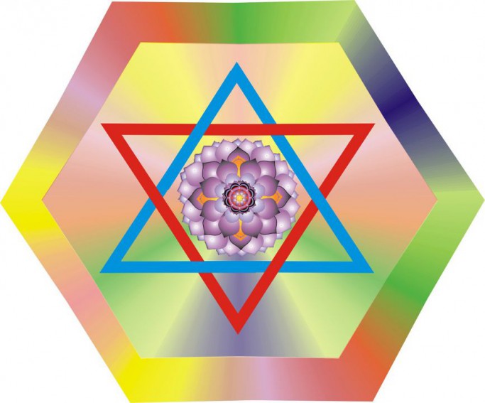 Hexagram - symbol Slunce